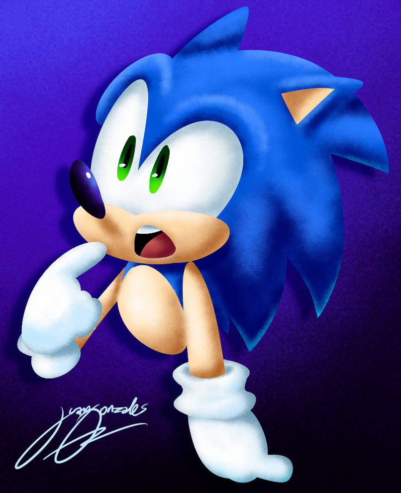 Confused Modern Sonic By Sonicallstarsusa On Deviantart