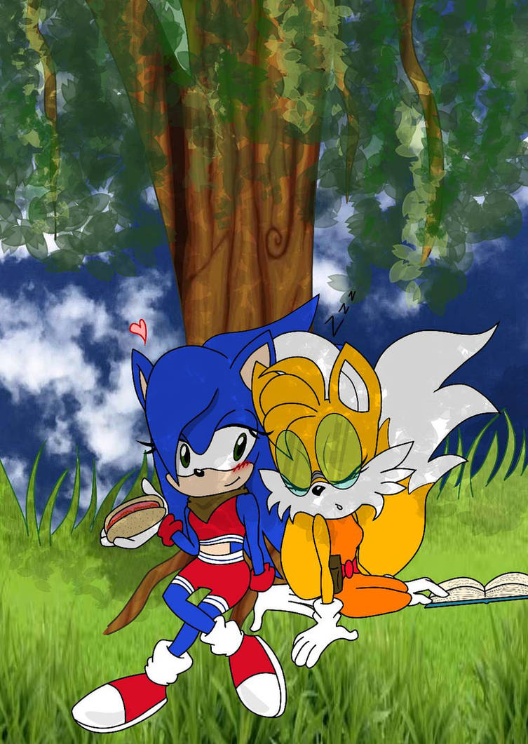 Sonica X Tailsko Sonails Genderbend By Cualquierpersona On Deviantart