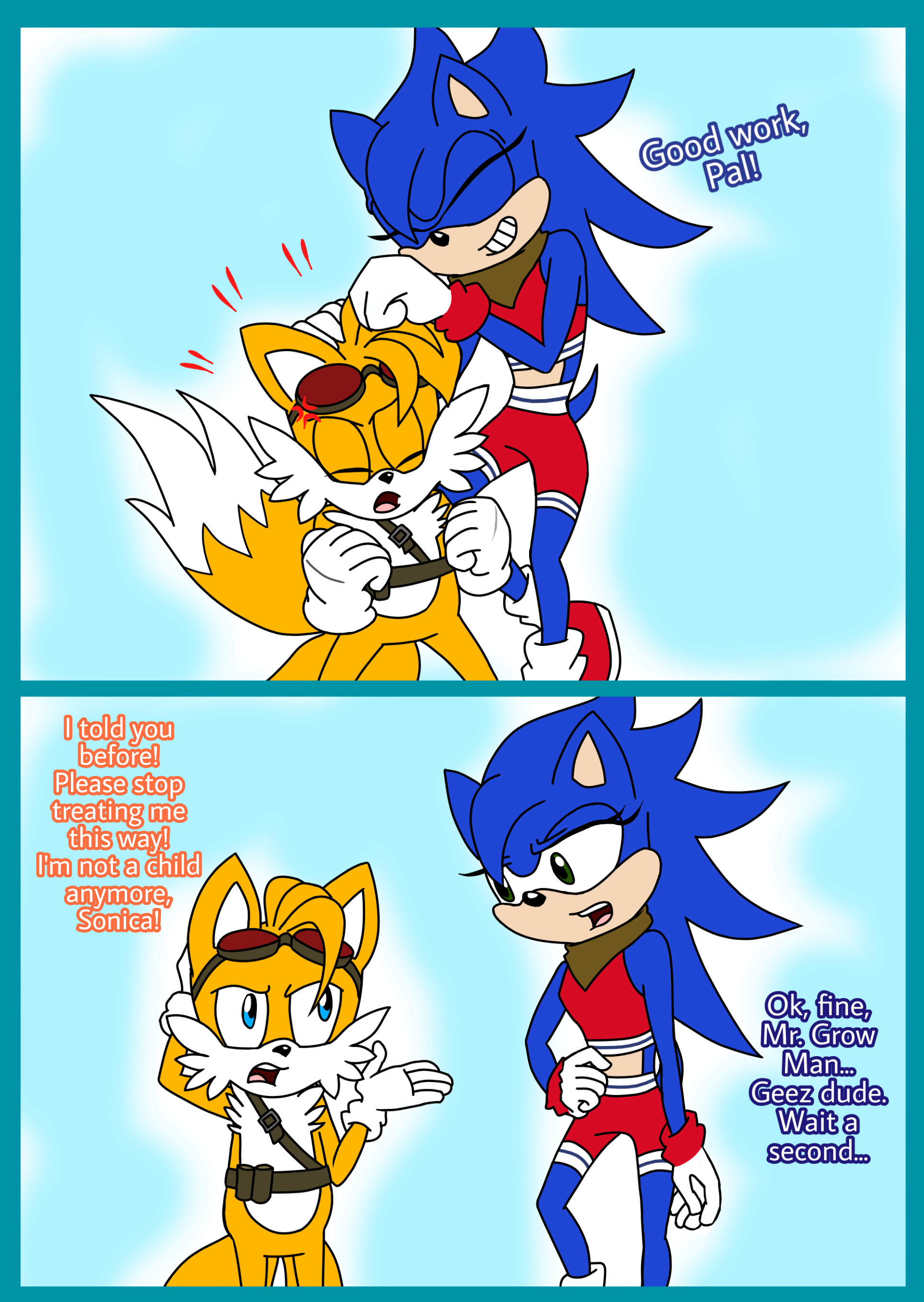 Sonica X Tails Part 1 By Cualquierpersona On Deviantart