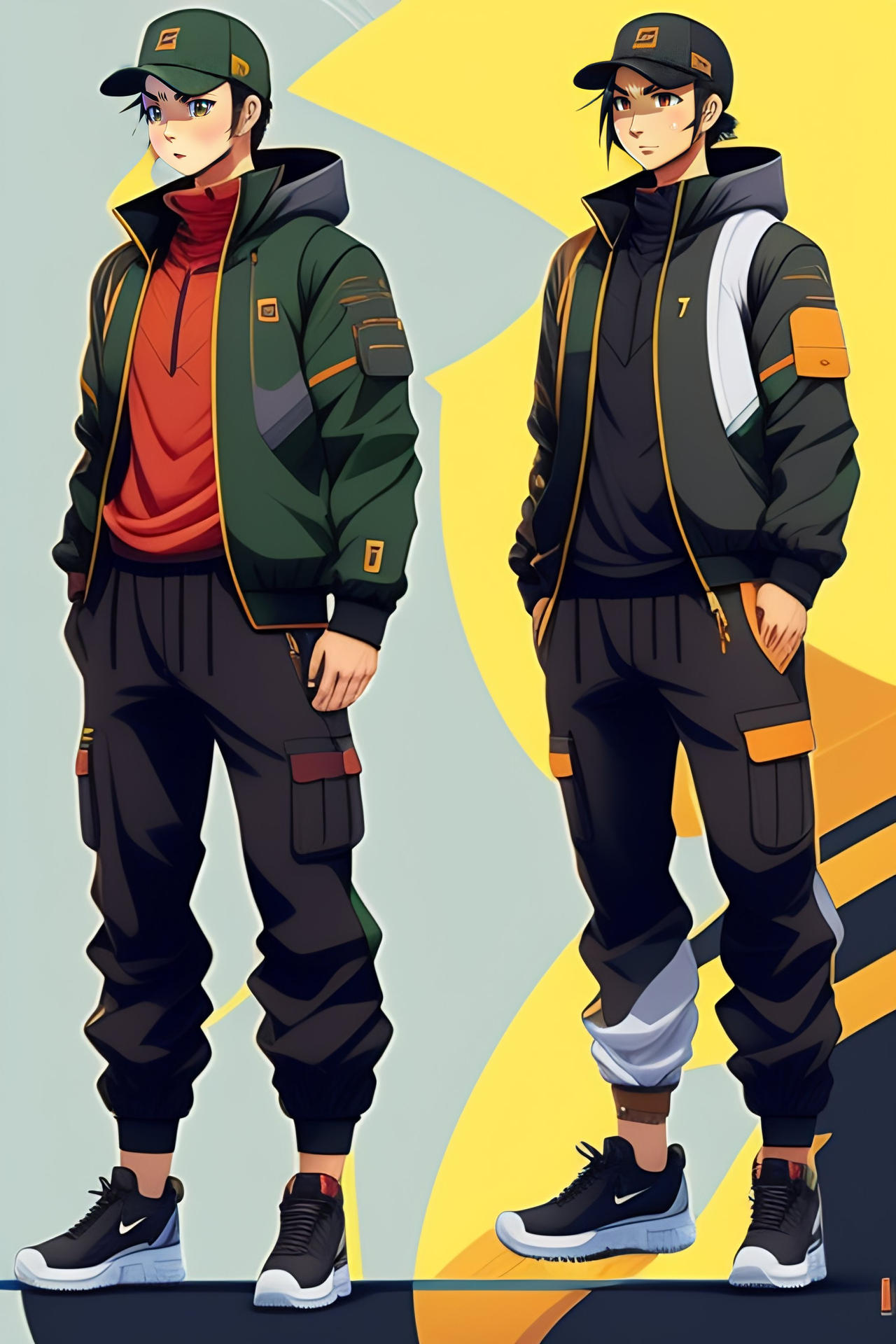 Male Pokemon Trainer In Techwear Clothes By Nomadadigital On Deviantart
