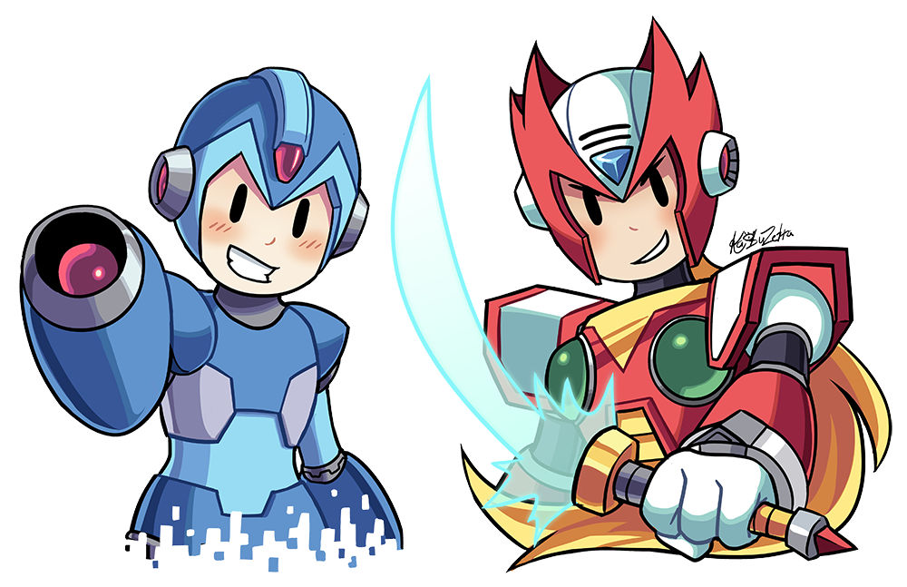 C Mega Man X And Zero By Kaibuzetta On Deviantart