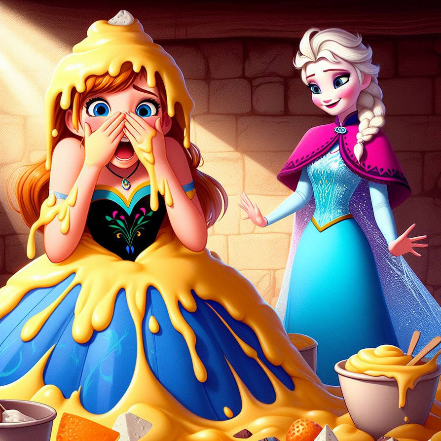 Elsa Makes A Mess On Her Sister By Chryslerfire On Deviantart