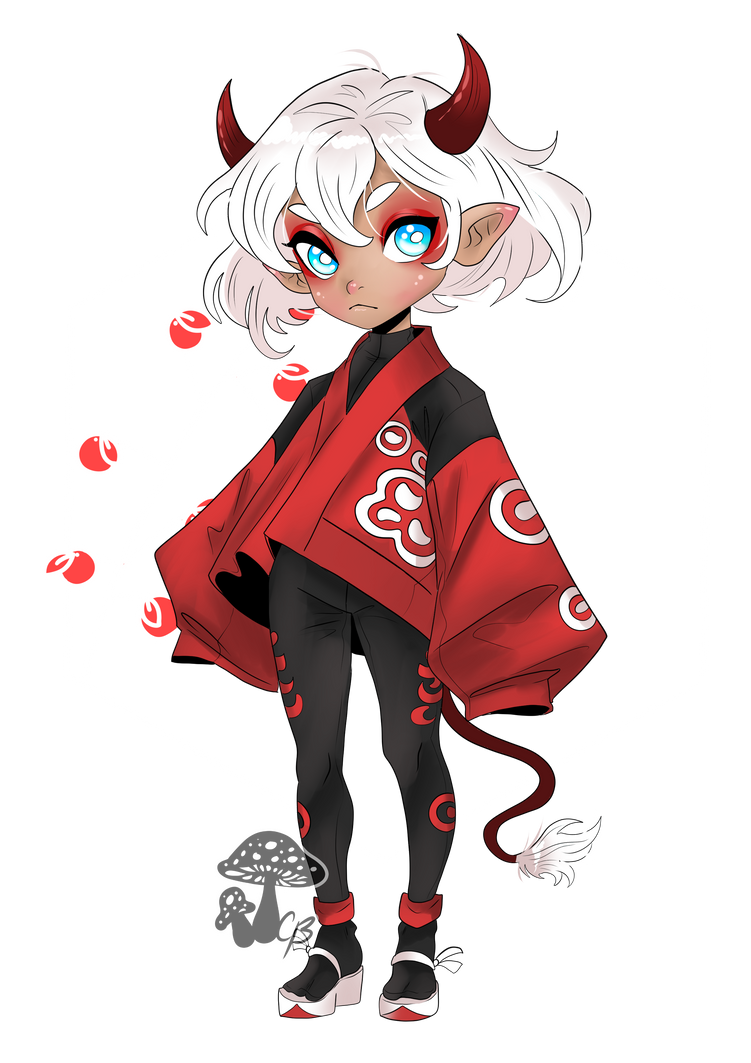 Oni Girl By Borkdorkart On Deviantart