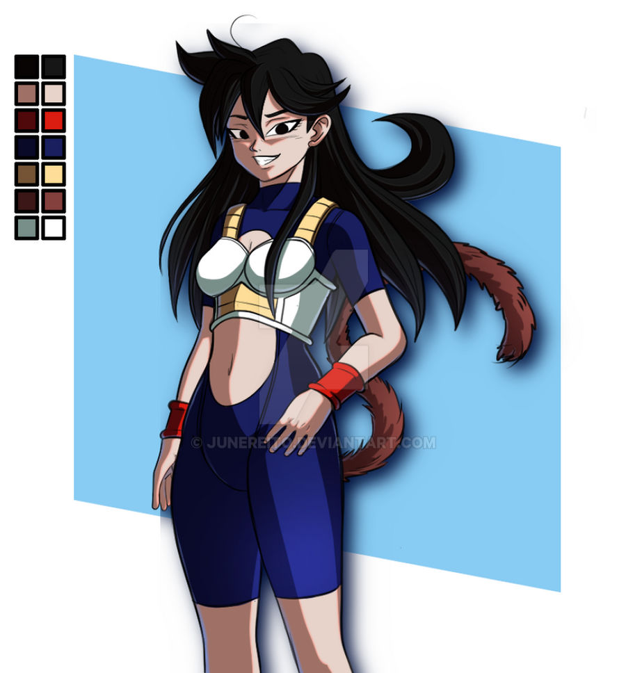 Saiyan Girl Oc For Viathan1994 By Junereito On Deviantart
