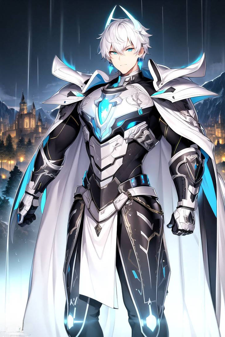 Bulky Knight With Black And White Armor By Verum117 On Deviantart