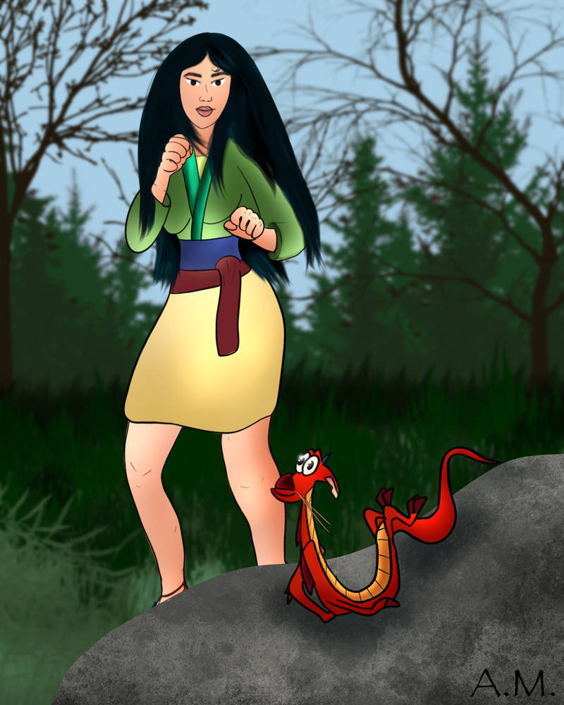 Mulan And Mushu By Vetmedari On Deviantart