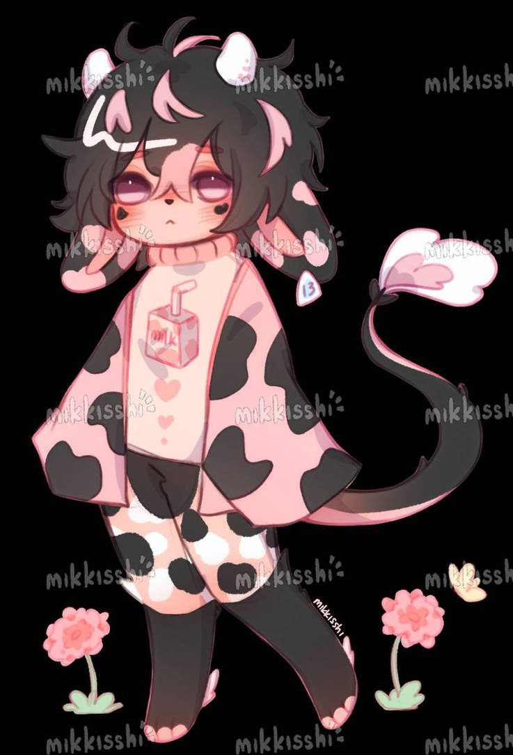 Strawberry Milk Cow Adopt Closed By Mikkunie On Deviantart