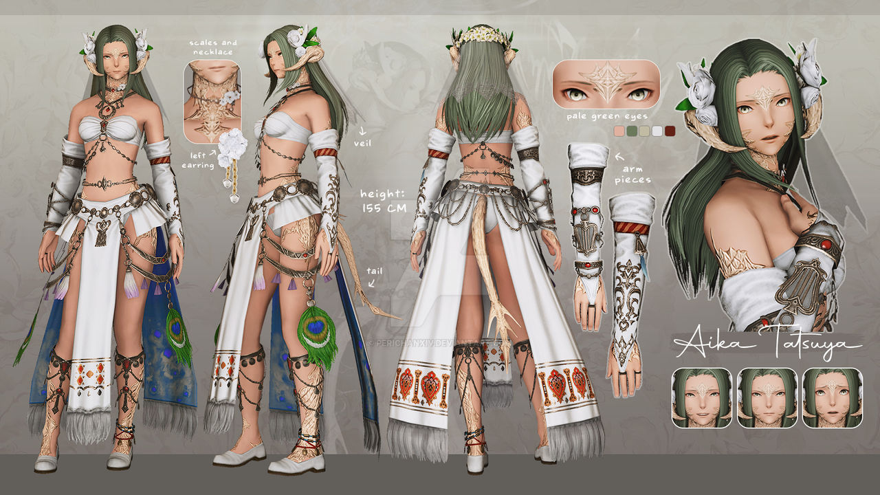 FFXIV Character Reference Sheet - Aika Tatsuya by PeriChanXIV on DeviantArt FFXIV Character Reference Sheet - Aika Tatsuya by PeriChanXIV on DeviantArt
