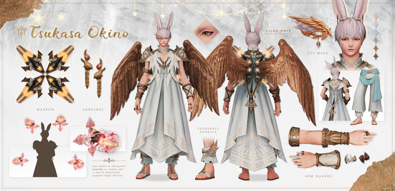 FFXIV Character Reference Sheet - Tsukasa Okino by PeriChanXIV on ... FFXIV Character Reference Sheet - Tsukasa Okino by PeriChanXIV on ...