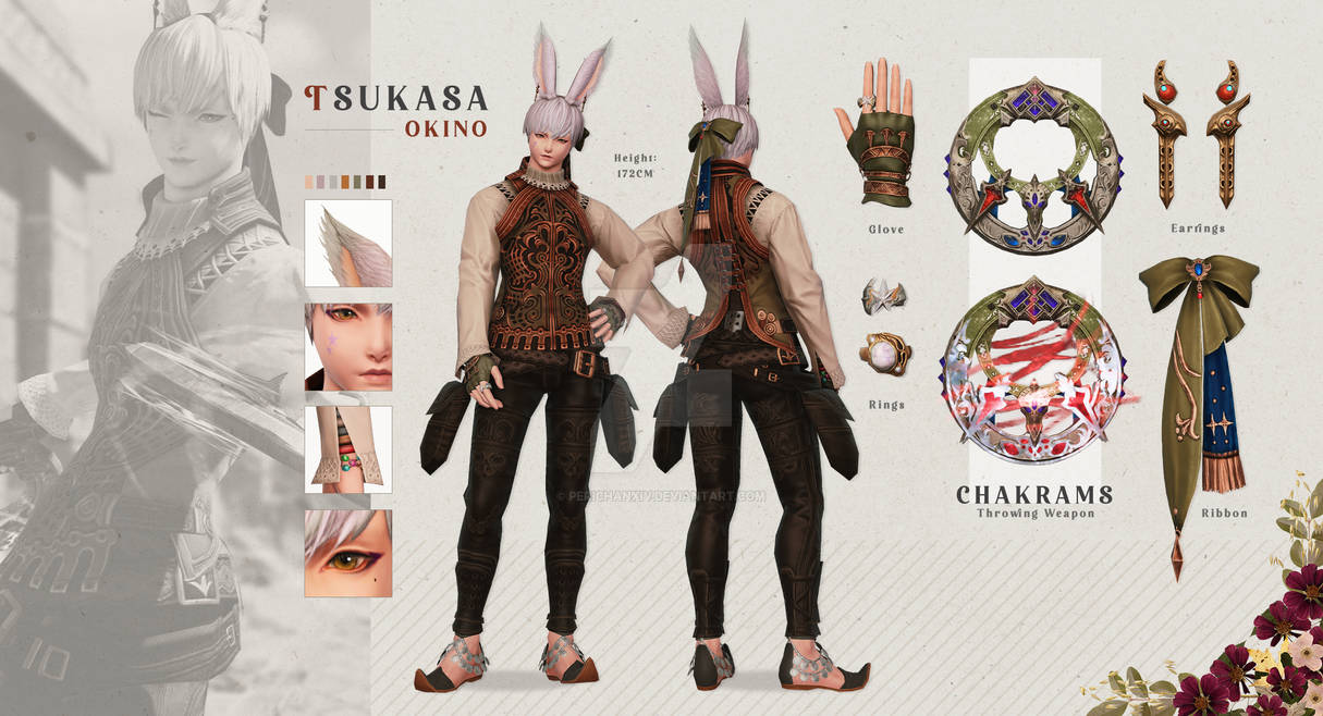 FFXIV Character Reference Sheet - Tsukasa Okino by PeriChanXIV on ... FFXIV Character Reference Sheet - Tsukasa Okino by PeriChanXIV on ...