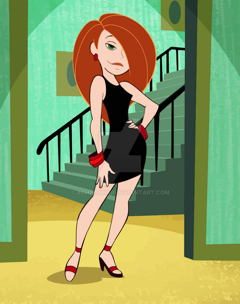 Kim Possible In Black Dress By Achhonkar On Deviantart