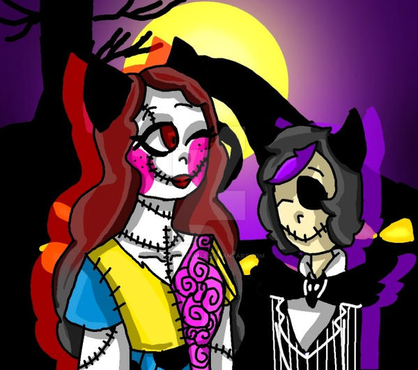 Ocs Bonnie And Alex As Jack And Sally By Bonnie Devil2 On Deviantart