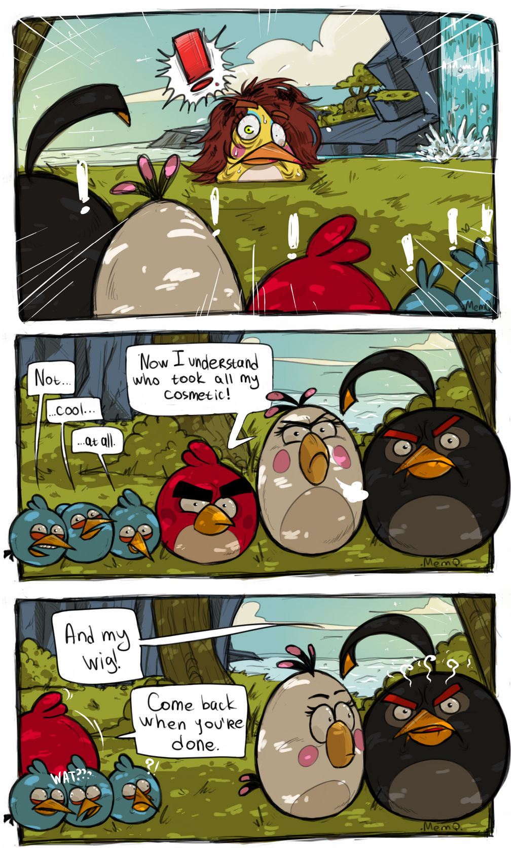 Angry Birds Toons Chuck As Mona Litha By Memq4 On Deviantart
