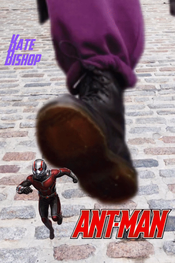 Kate Bishop Stomps And Squishes Ant Man By Bobbby24 On Deviantart