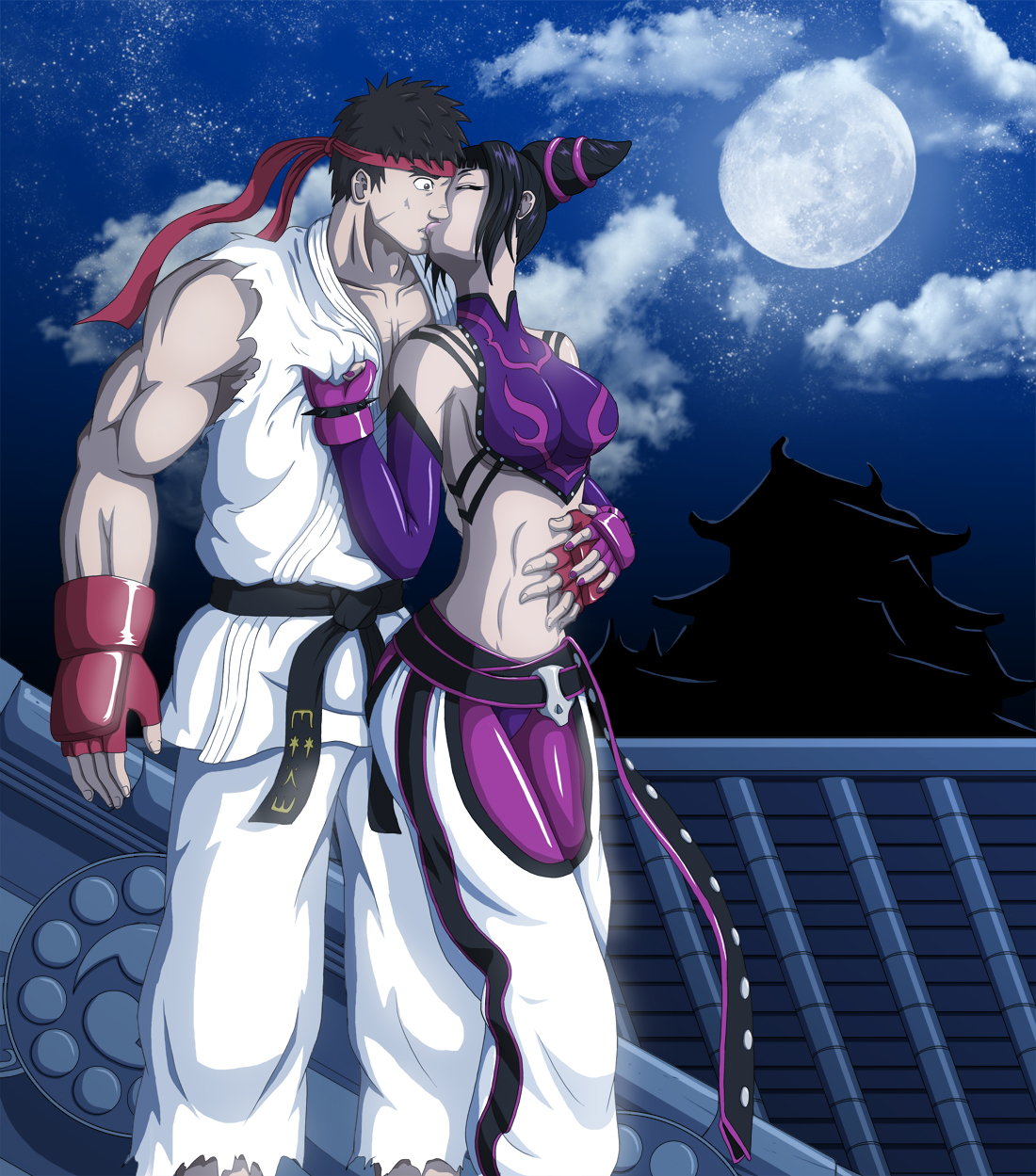 Ryu And Juri Dragons Touch Spiders Kiss By Shouhda On Deviantart