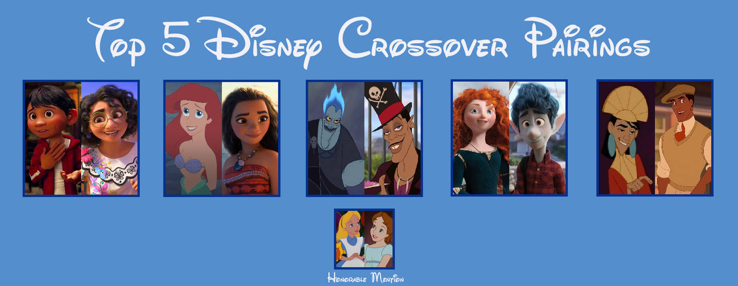 My Top 5 Disney Crossover Pairings Meme by twinkletoes-97 on DeviantArt My Top 5 Disney Crossover Pairings Meme by twinkletoes-97 on DeviantArt