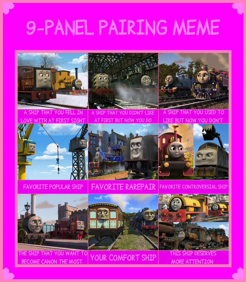 9 Panel Pairing Meme Ttte By Twinkletoes 97 On Deviantart