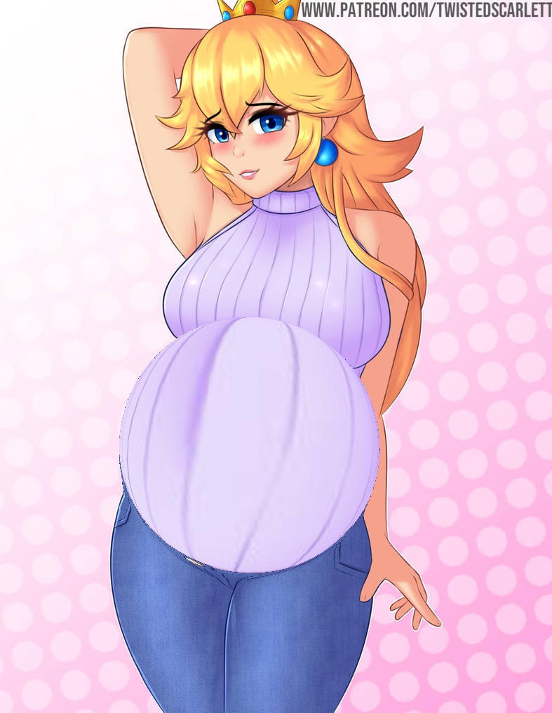 Peach Belly Inflation 1 By Bloatedmommylonglegs On Deviantart
