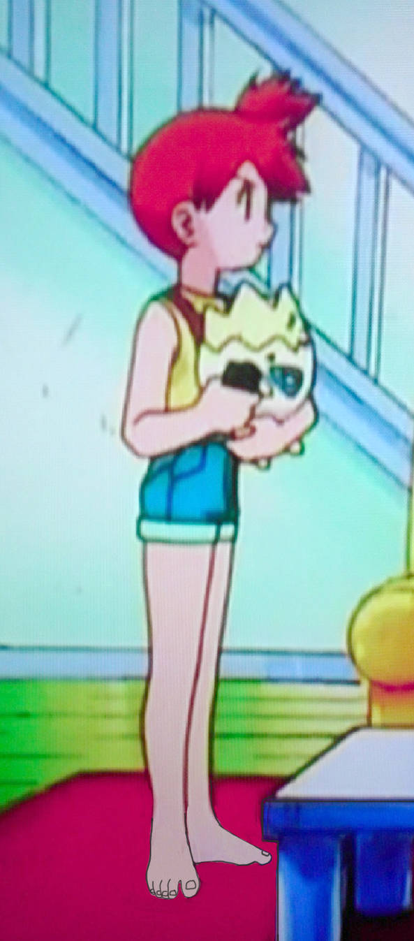 Misty Barefoot No Slippers By Animedino1 On Deviantart