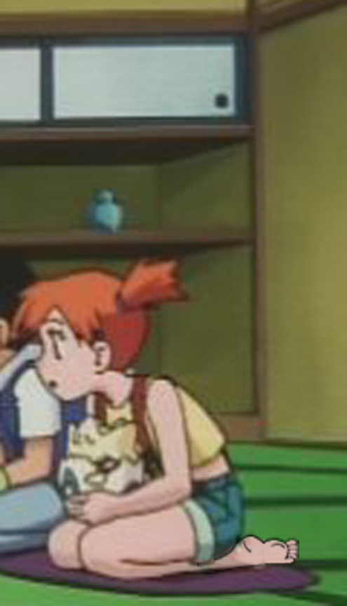 Misty Barefoot On Pillow By Animedalek1 On Deviantart