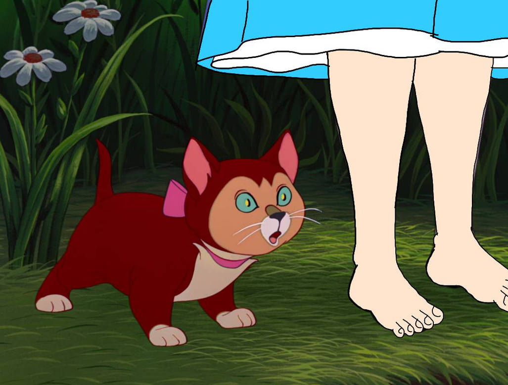 Barefoot Alice And Her Cat By Animedalek1 On Deviantart