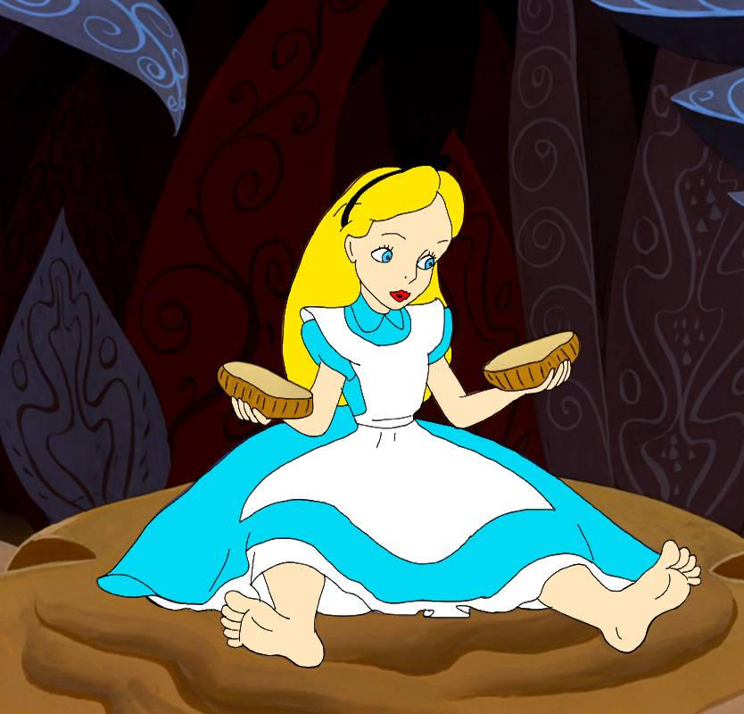 Barefoot Alice With Mushroom Pieces By Animedalek1 On Deviantart