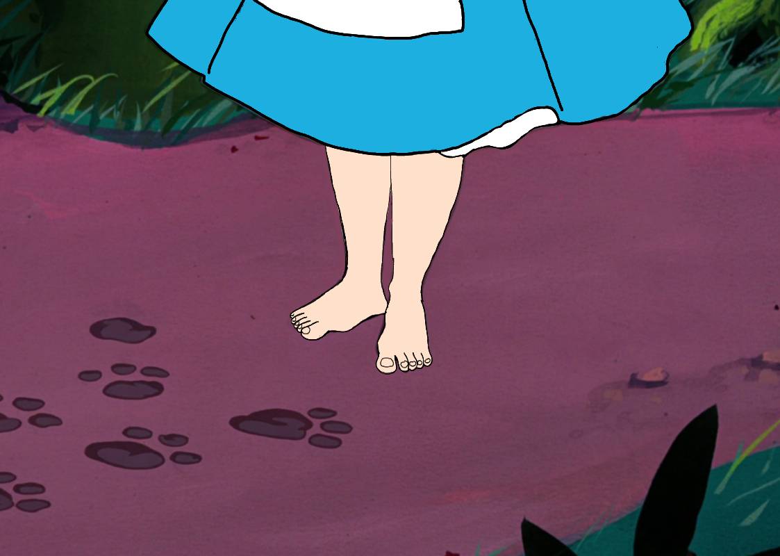 Barefoot Alice And Cat Foot Prints By Animedino1 On Deviantart