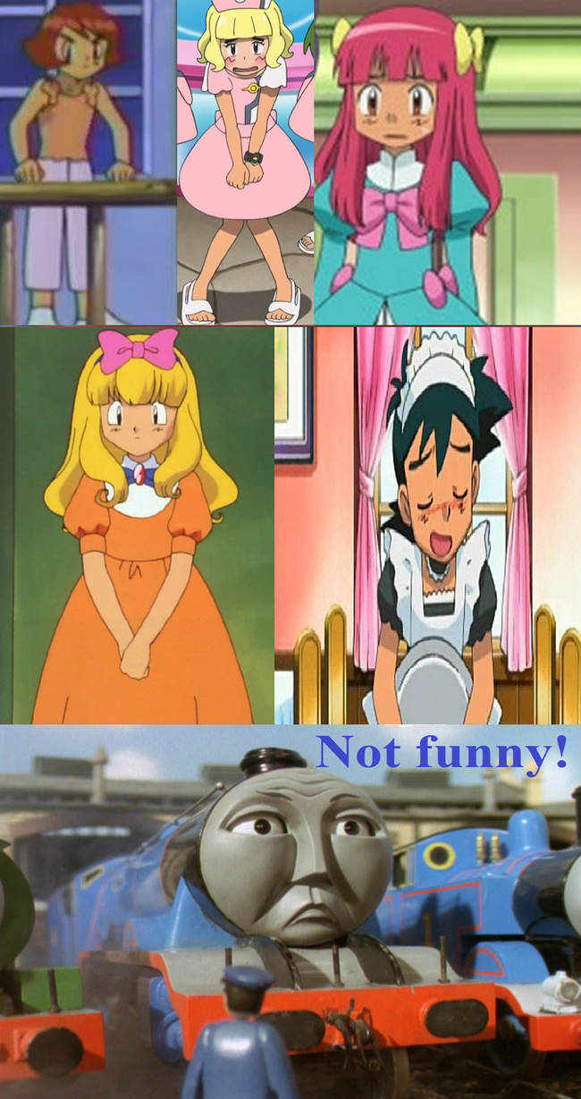 Gordon Doesnt Find Ash Cross Dressing Funny By Animedino1 On Deviantart