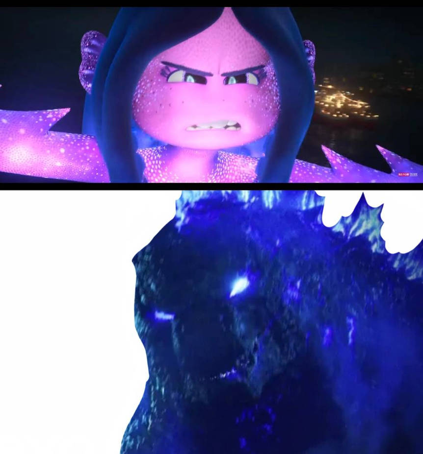 Ruby And Godzilla Battle Stare By Jurassickraken76 On Deviantart