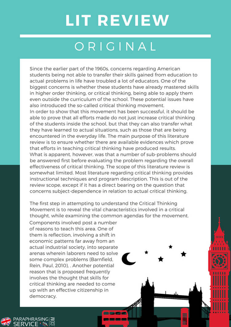 Lit Review Paraphrasing Sample by ParaphrasingUKSample on DeviantArt Lit Review Paraphrasing Sample by ParaphrasingUKSample on DeviantArt