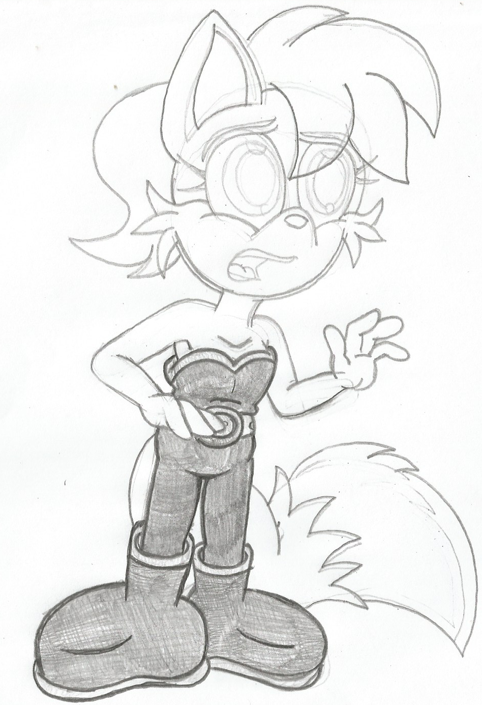 Another Attire Concept For Fiona Fox Sketch By Darkzadar Zero On Deviantart