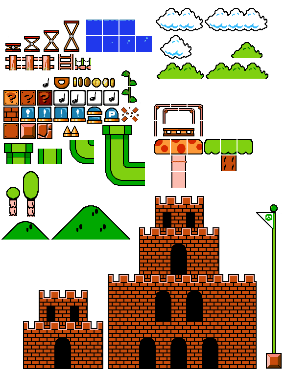 Tileset 10: Retro Set by JayWearsMittens on DeviantArt