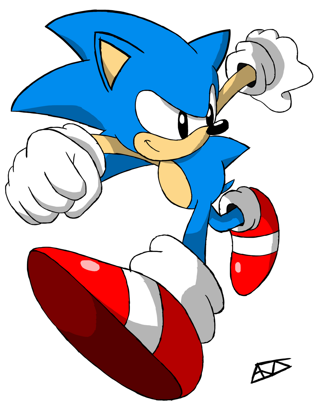 Classic Sonic Adventure 2 Pose By Drawn By Aj On Deviantart