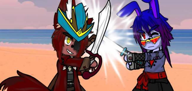 Bonnie Vs Foxy Fnaf Gacha Fan Universe By Pineappledelight24 On Deviantart