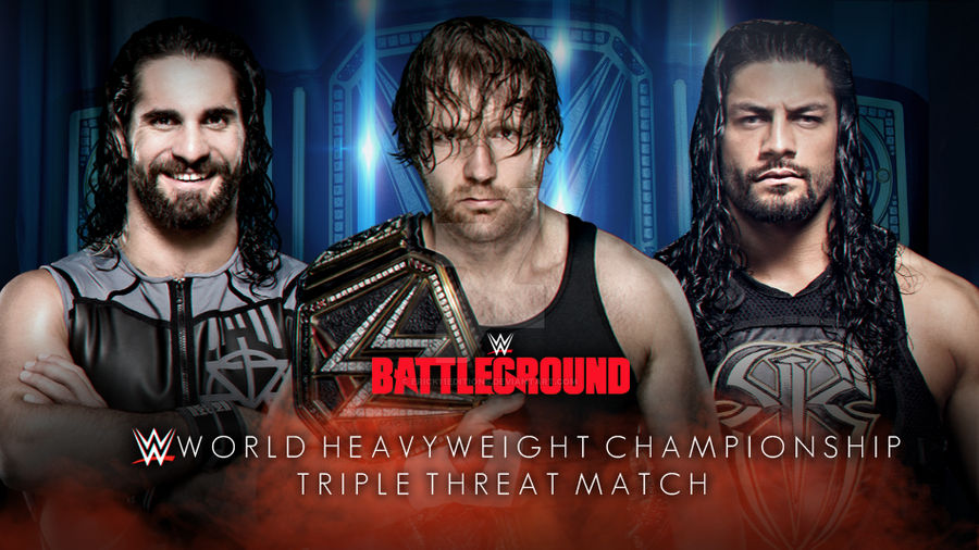 Wwe Battleground 2016 Match Card Replica By Erick11editions On Deviantart