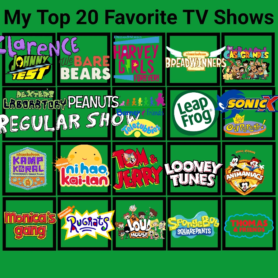 My Top 20 Favorite TV Shows by MTDVDVM2K8 on DeviantArt My Top 20 Favorite TV Shows by MTDVDVM2K8 on DeviantArt