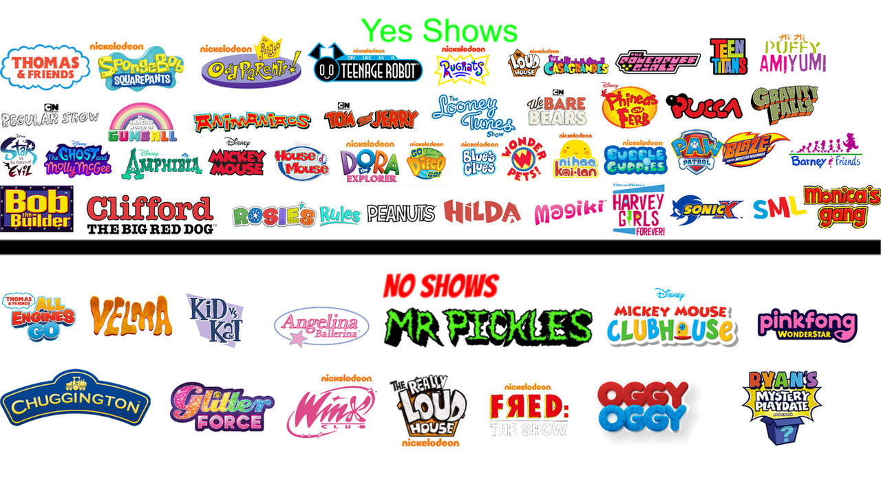 My Yes And No Shows List (REMASTERED) by MTDVDVM2K8 on DeviantArt My Yes And No Shows List (REMASTERED) by MTDVDVM2K8 on DeviantArt