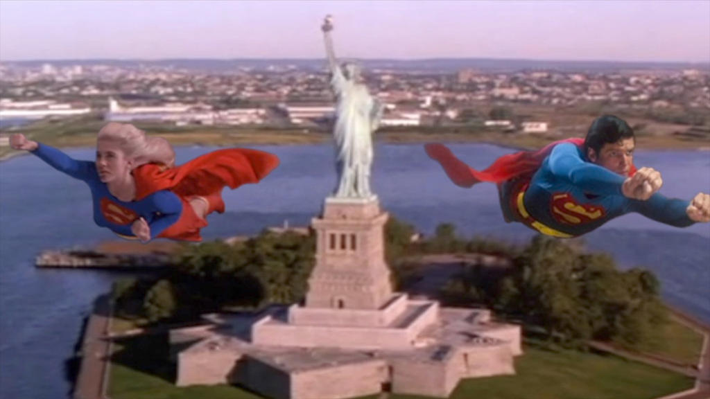 Superman And Supergirl Flying By Royprince On Deviantart