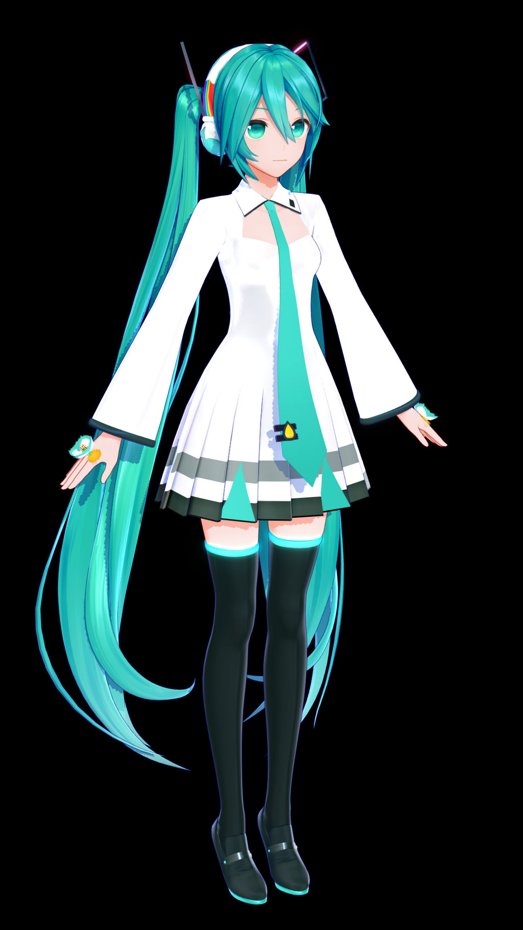 Yyb Reverse Rainbow Miku Wip By Roki P On Deviantart