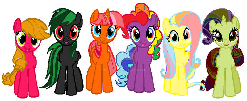Mane Six Recolor Adopts By Spyderkat On Deviantart