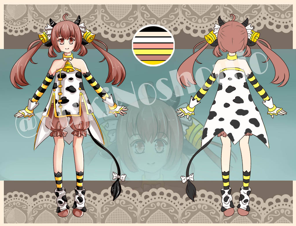 Adoptable Cow Girl Close By Avaloki On Deviantart