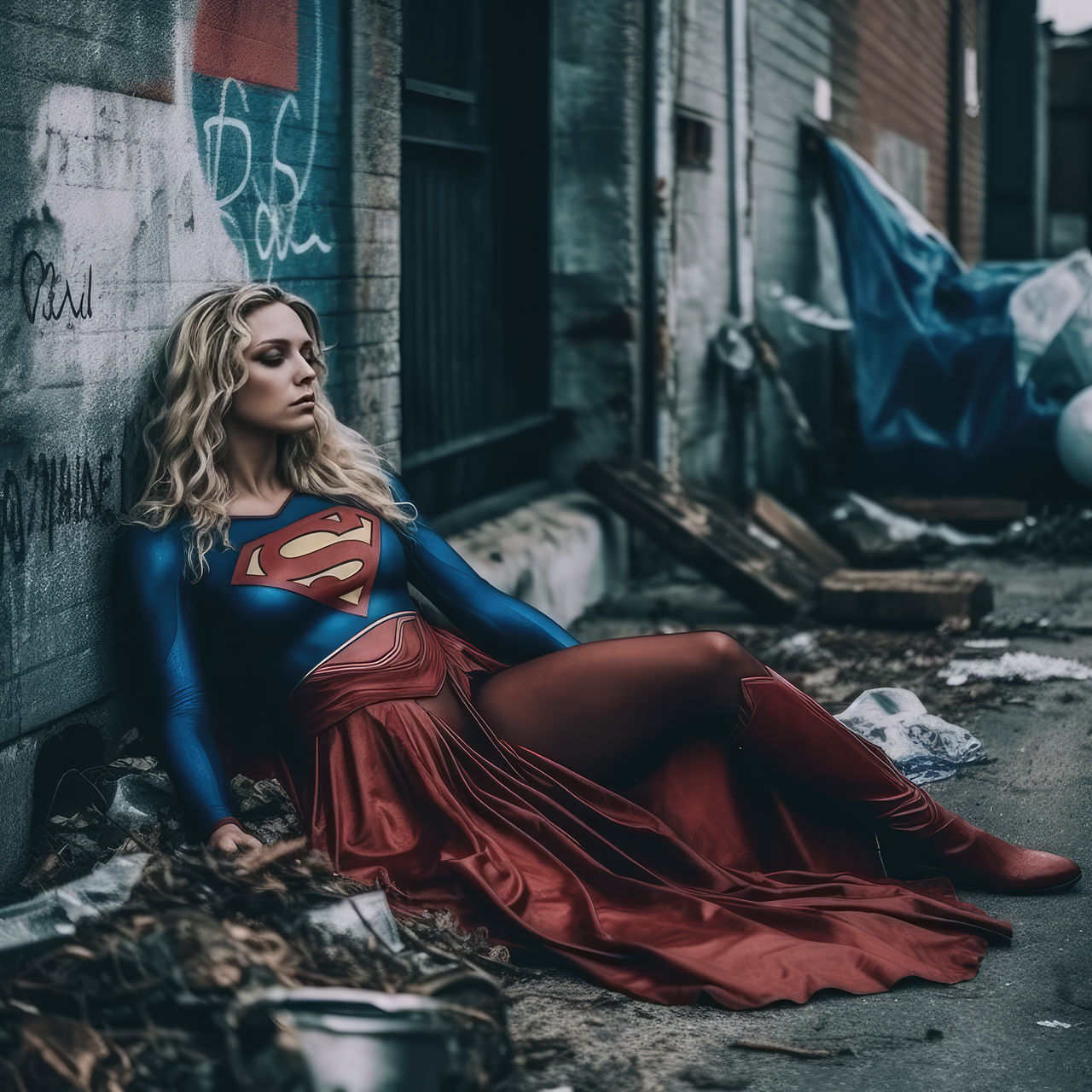 Ai Supergirl Down And Out By Bradbarry2 On Deviantart