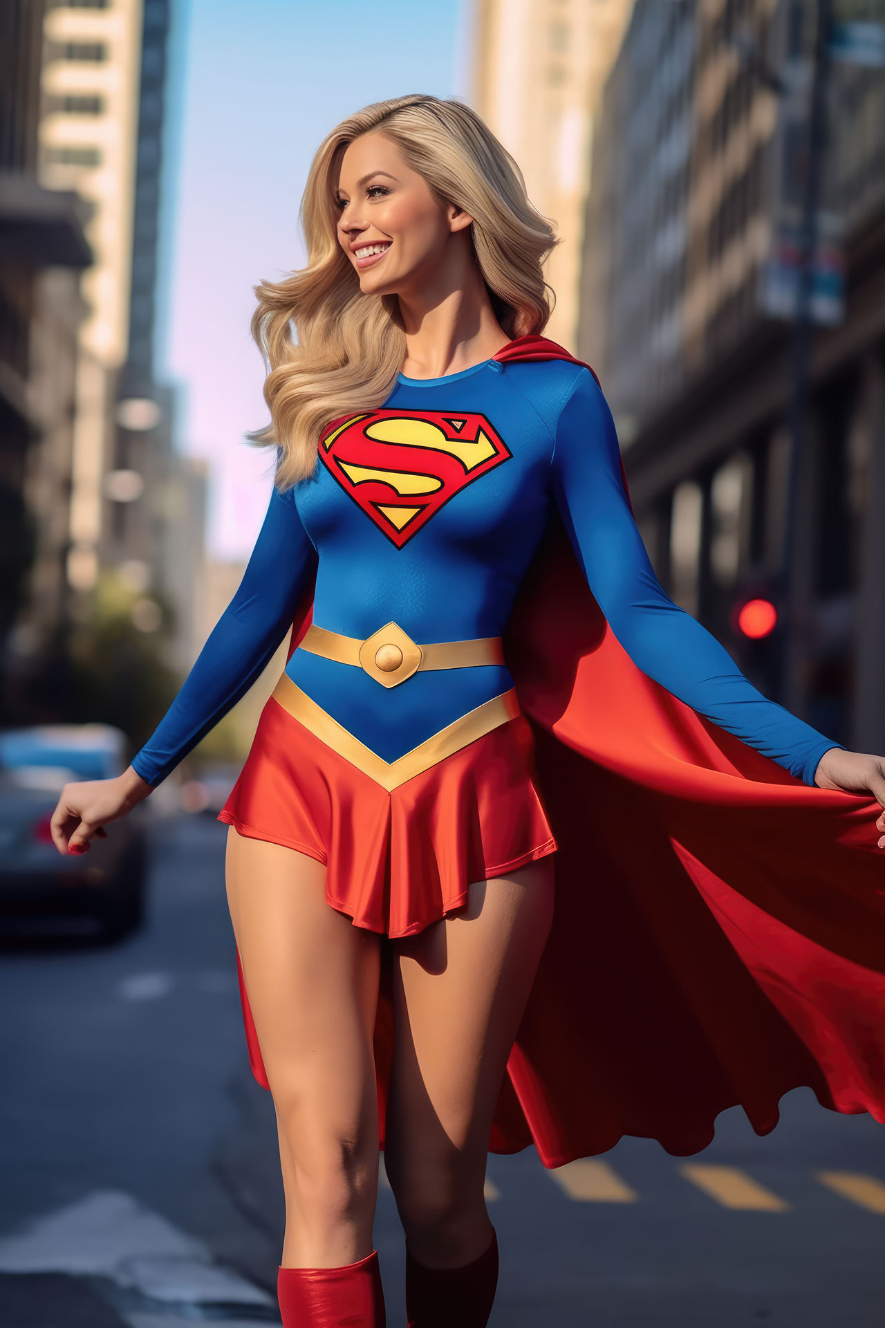 Ai Supergirl Happy 4 By Bradbarry2 On Deviantart