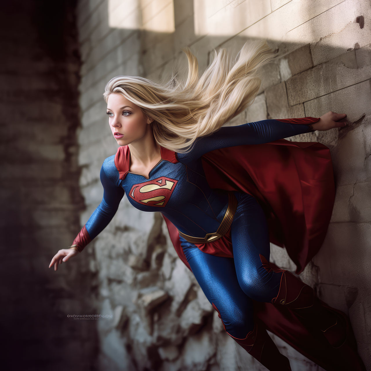 Ai Supergirl In Flight By Bradbarry2 On Deviantart