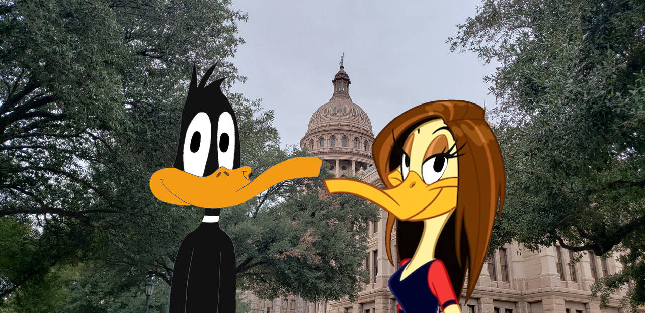 Daffy Duck And Tina Visits The Texas Capitol By Bugsbunny82 On Deviantart