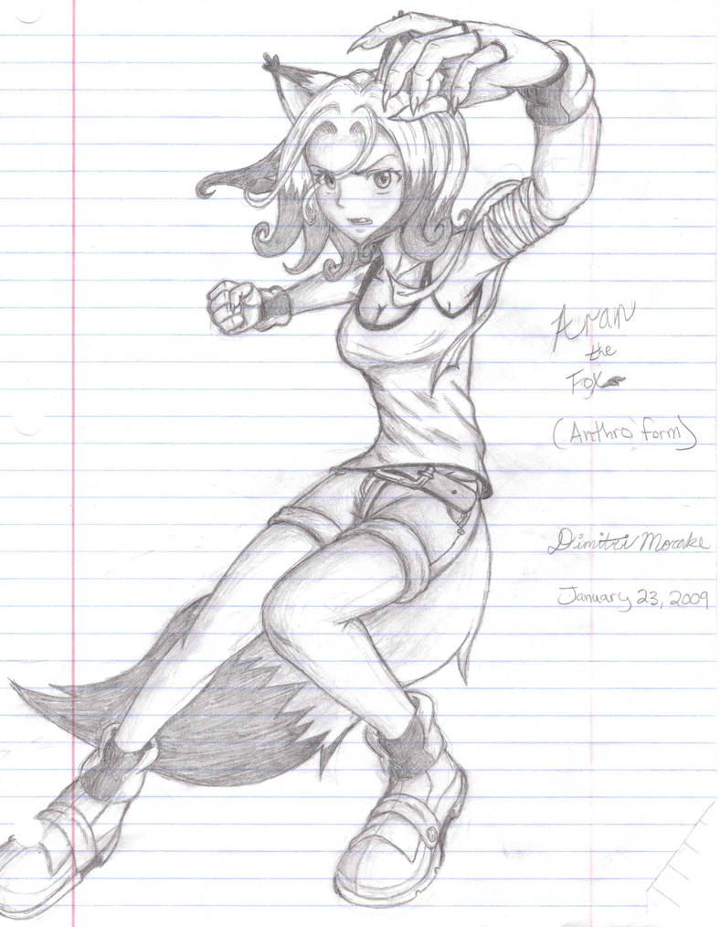 Aran The Fox Anthro By Dtrain2695 On Deviantart