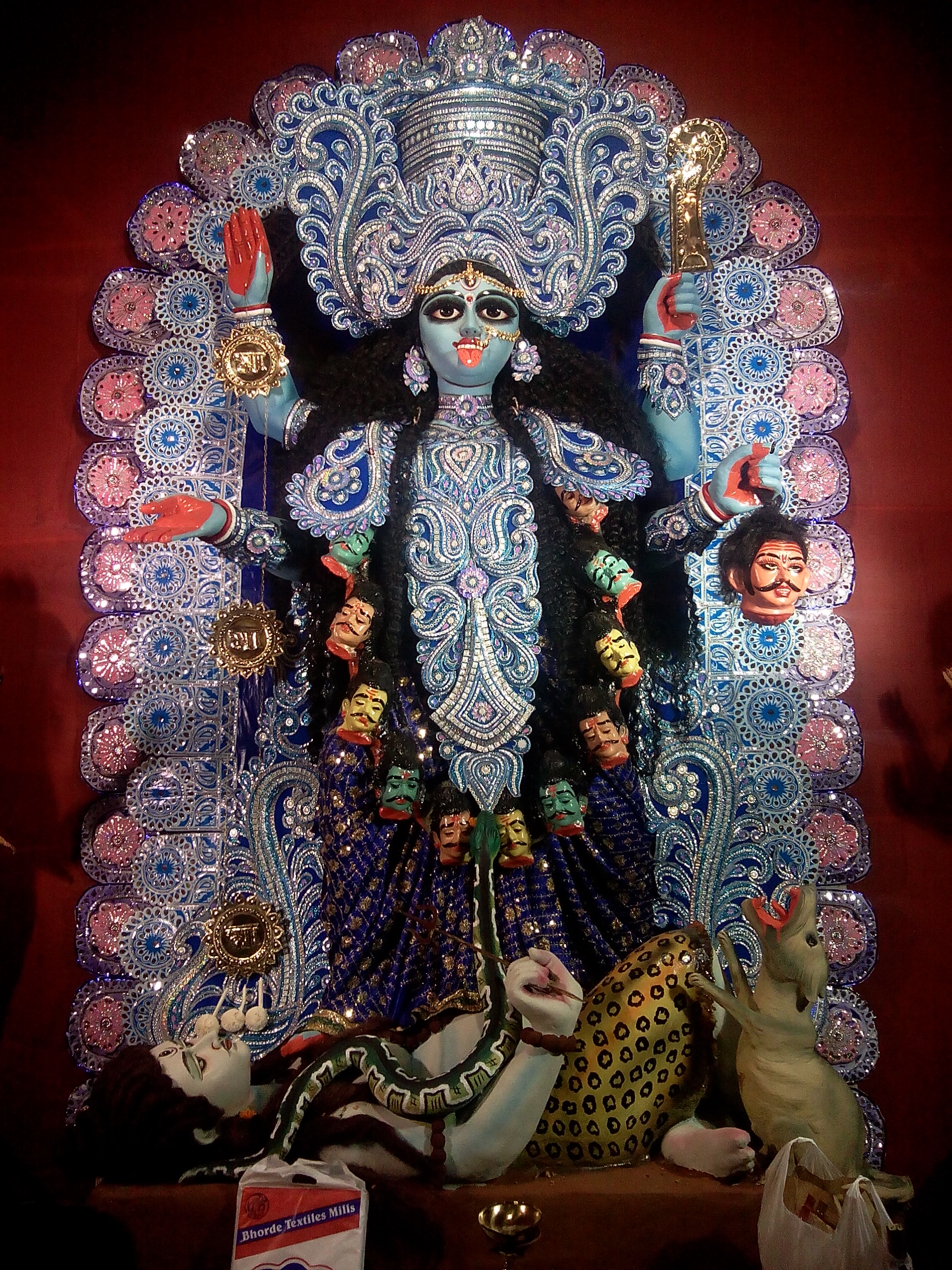 Kali Maa In Saree Ii By Kolkatakali On Deviantart