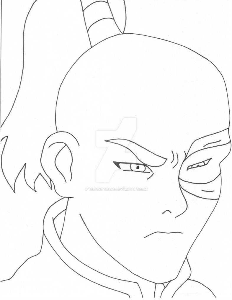 Prince Zuko Line Art By Technoquake On Deviantart