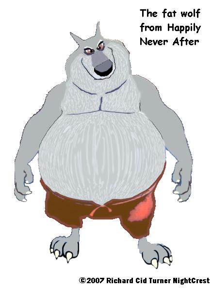 Happily Never After fat wolf by NightCrestComics on DeviantArt