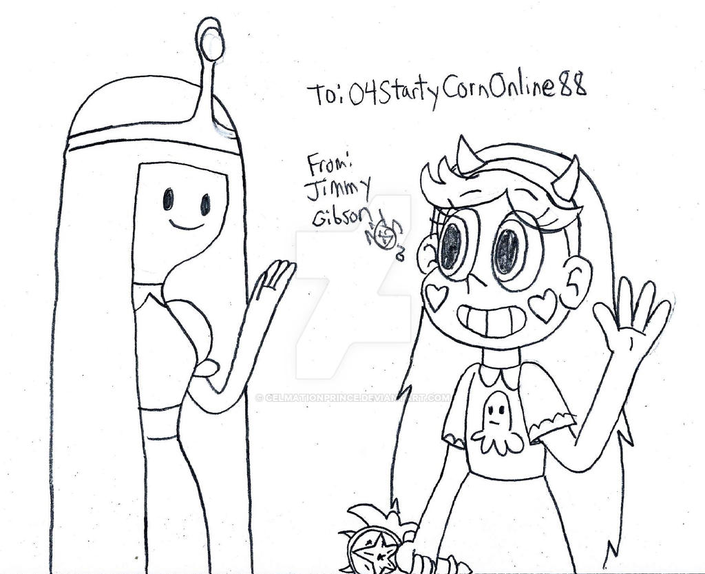 Bubblegum Meets Star Butterfly By Celmationprince On Deviantart